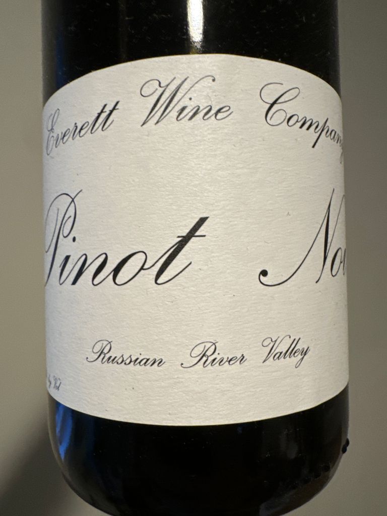 2023 Everett Wine Company Pinot Noir, USA, California, Sonoma County ...