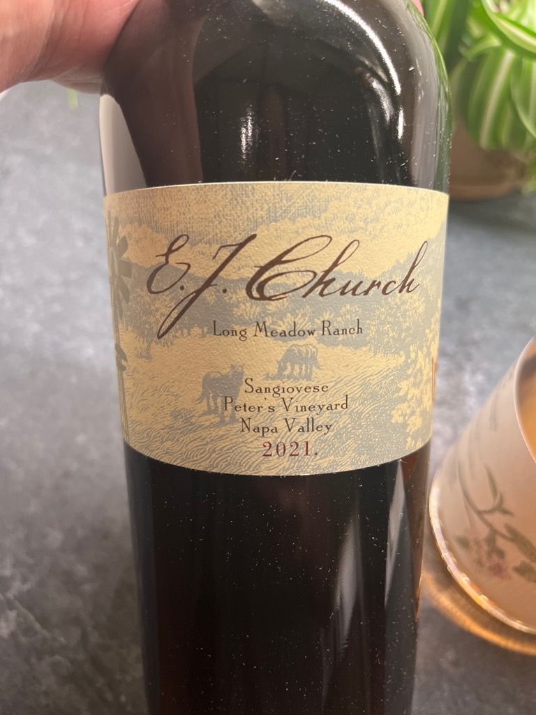 2022 Long Meadow Ranch Sangiovese E.J. Church, USA, California, Napa ...