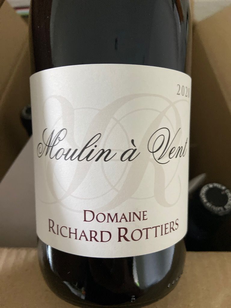 2020 Domaine Richard Rottiers Moulin-à-Vent, France, Burgundy ...