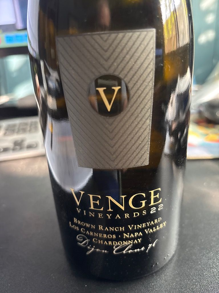 2022 Venge Vineyards Chardonnay Brown Ranch Carneros, USA, California ...