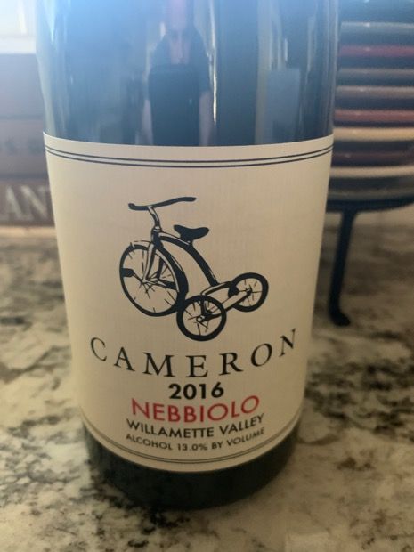 2016 Cameron Nebbiolo, USA, Oregon, Willamette Valley - CellarTracker