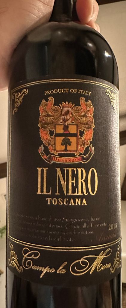 2018 Campo la Mora Il Nero Toscana IGT, Italy, Tuscany, Toscana IGT ...