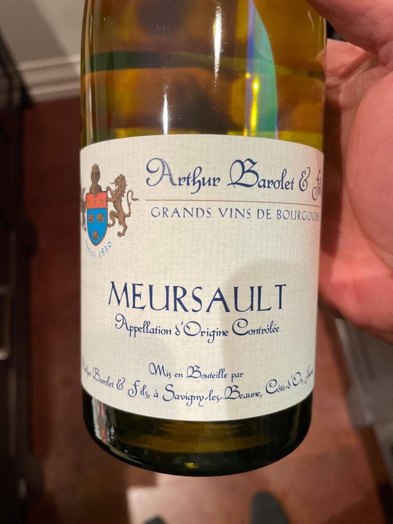 2017 Arthur Barolet et Fils Meursault, France, Burgundy, Côte de Beaune ...