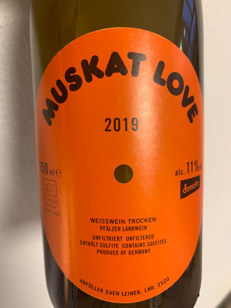 2020 Sven Leiner Muskateller Muskat Love, Germany, Pfalz - CellarTracker