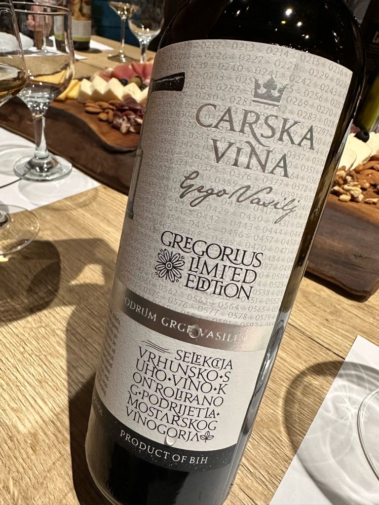 2022 Carska Vina Gregorius Limited Edition, Bosnia-Herzegovina ...