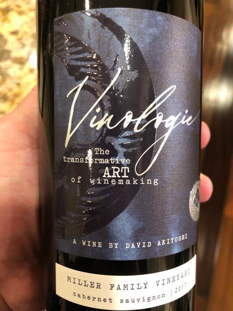 2017 Vinologie Cabernet Sauvignon Miller Family Vineyard, USA ...