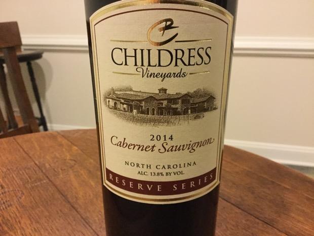 2014 Childress Vineyards Cabernet Sauvignon Reserve, USA, North ...