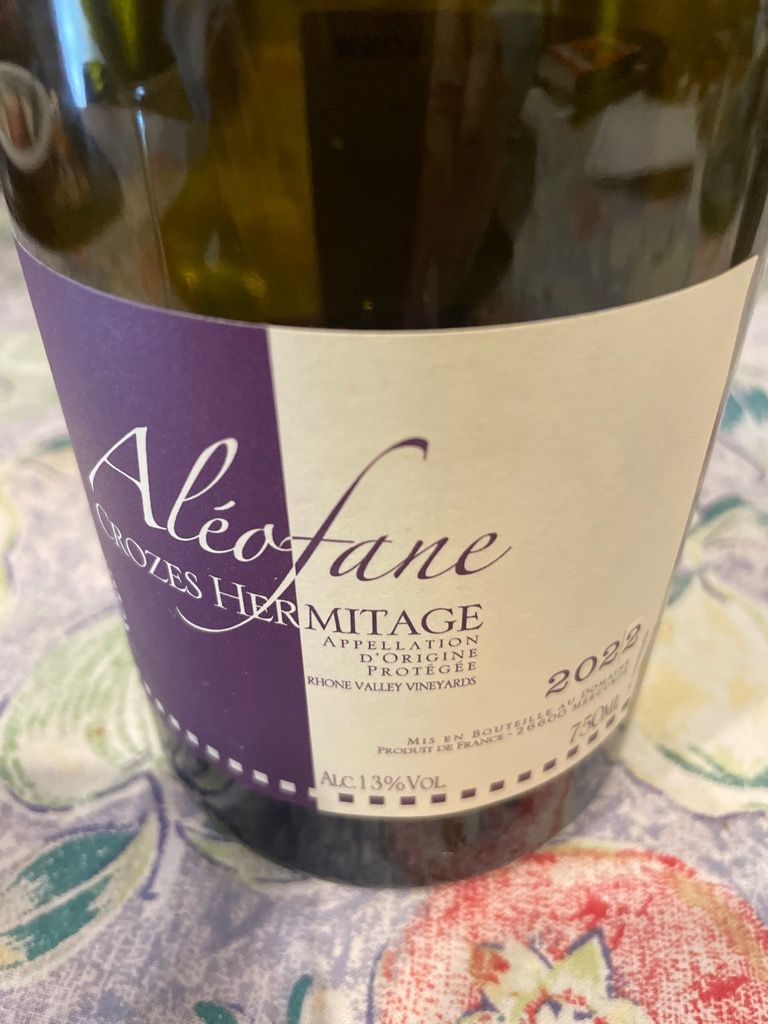 2024 Natacha Chave Crozes-Hermitage Aléofane, France, Rhône, Northern ...