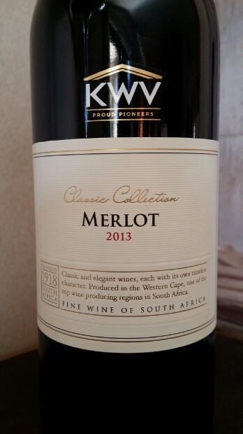 2013 KWV Merlot, South Africa, Western Cape - CellarTracker