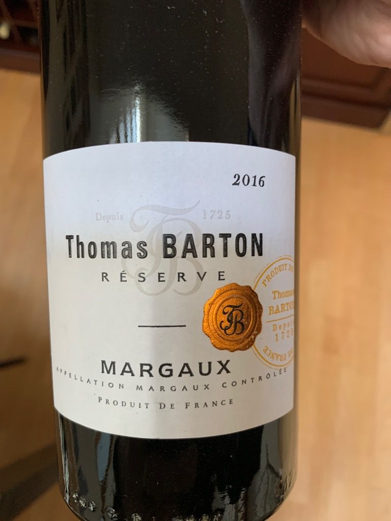 2017 Barton & Guestier Margaux Thomas Barton Reserve, France, Bordeaux, Médoc, Margaux ...