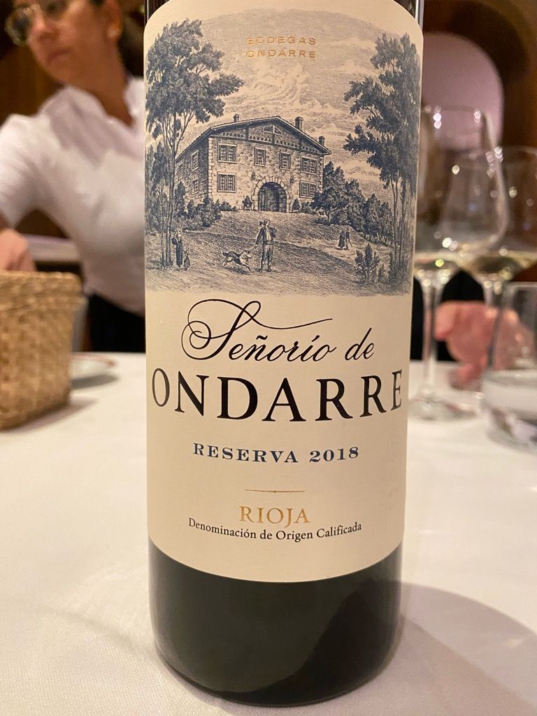 2018 Bodegas Ondarre Rioja Señorío de Ondarre Reserva, Spain, La Rioja ...