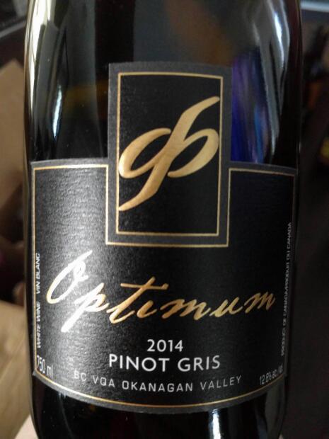 2013 Gehringer Brothers Estate Winery Pinot Gris Optimum, Canada ...