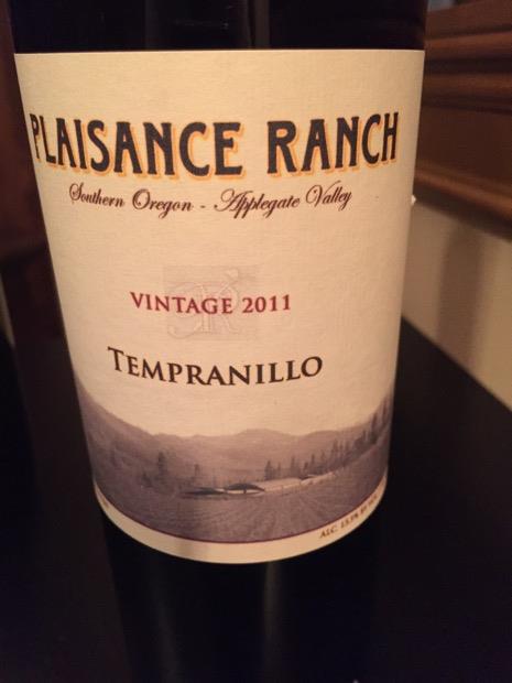 2009 Plaisance Ranch Tempranillo, USA, Oregon, Southern Oregon ...