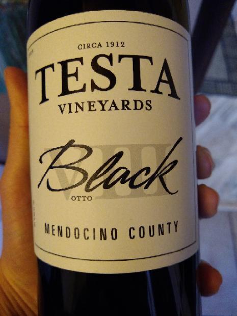 2015 Testa Vineyards Black, USA, California, North Coast, Mendocino ...