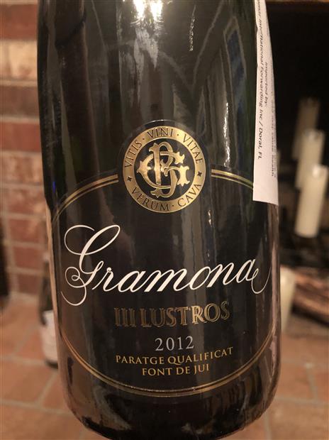 2012 Gramona Corpinnat III Lustros Brut Nature Finca Font de Jui, Spain ...