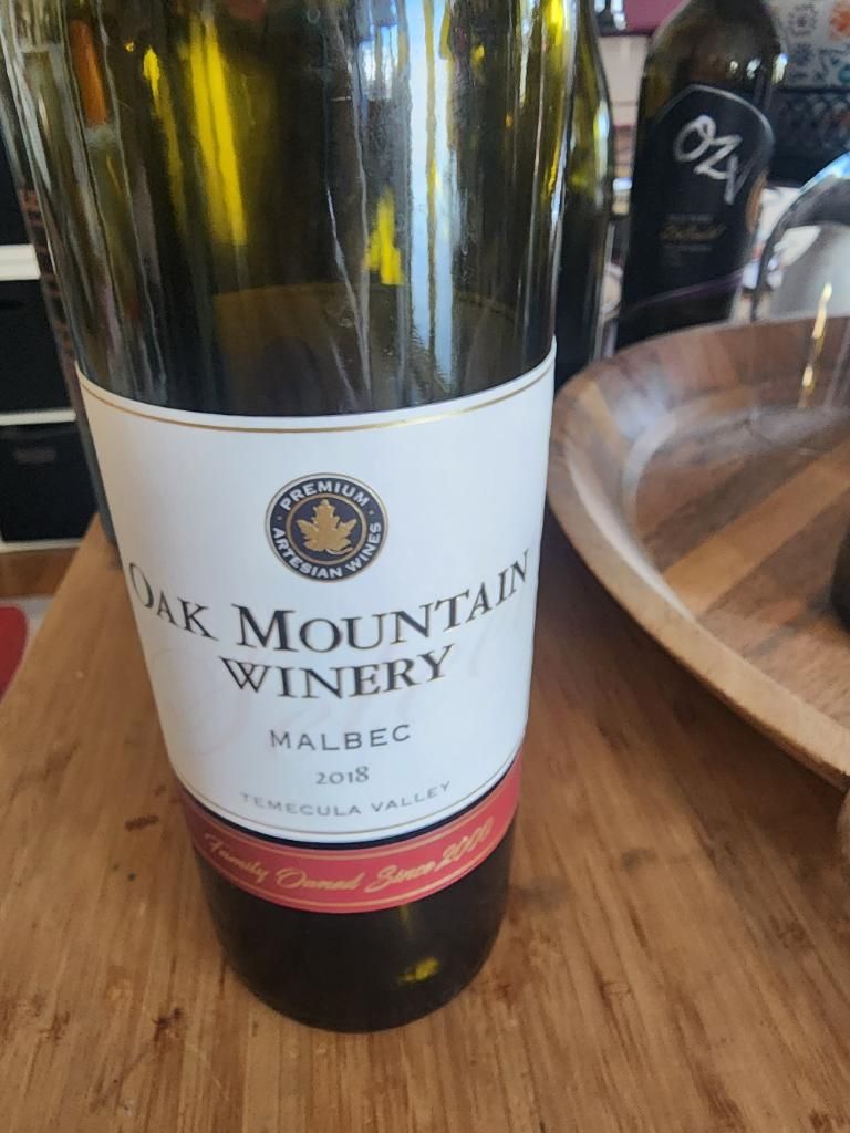 2019 Oak Mountain Winery Malbec, USA, California, South Coast, Temecula ...