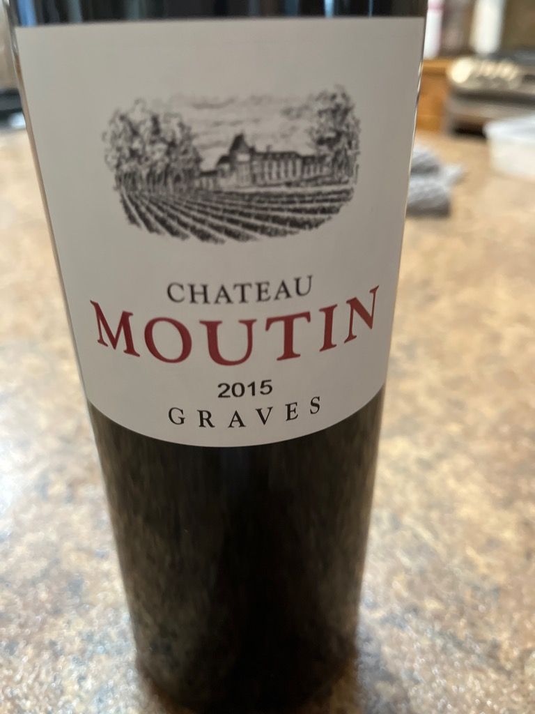 2015 Château Moutin, France, Bordeaux, Graves - CellarTracker