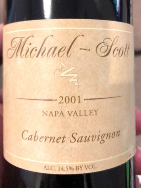 2001 Michael-Scott Cabernet Sauvignon Balliet Vineyard, USA, California ...