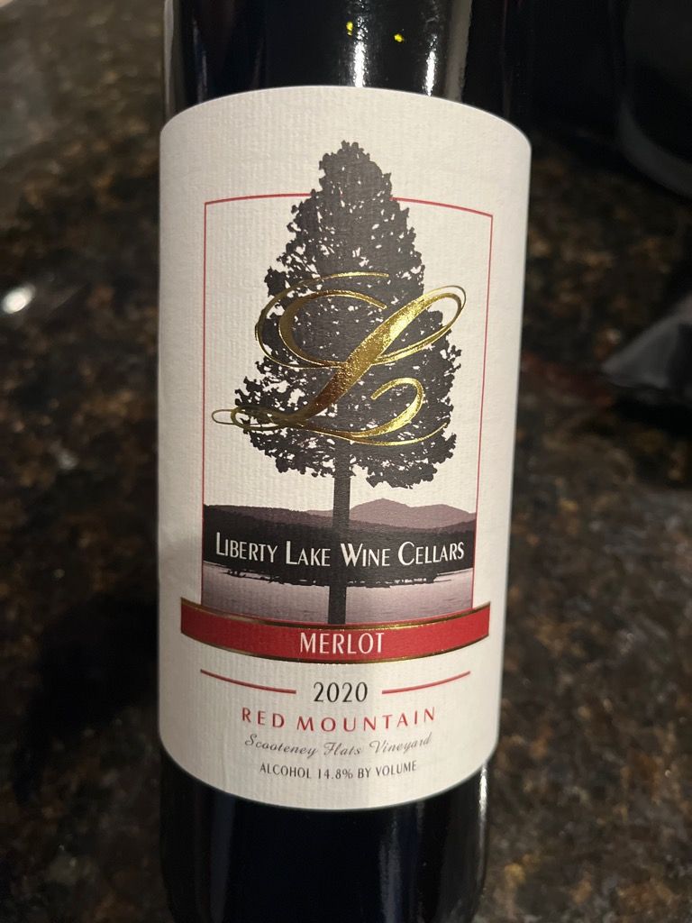 2021 Liberty Lake Wine Cellars Merlot, USA, Washington, Columbia Valley ...