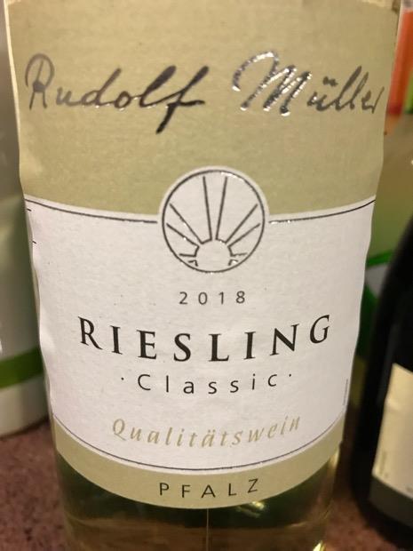2018 Rudolf Müller Riesling Classic, Germany, Pfalz - CellarTracker