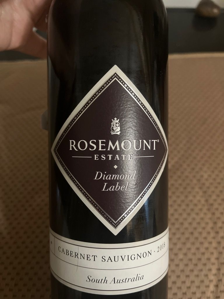 2020 Rosemount Estate Cabernet Sauvignon Diamond Label, Australia ...