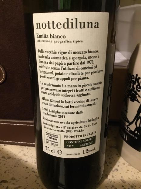 2006 Cá de Noci Notte di Luna, Italy, Emilia-Romagna, Vino da Tavola ...