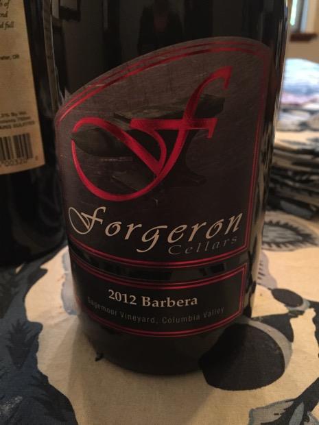 2011 Forgeron Cellars Barbera, USA, Washington, Columbia Valley ...