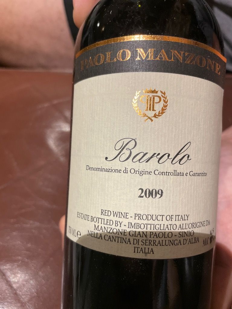 2009 Paolo Manzone Barolo Serralunga, Italy, Piedmont, Langhe, Barolo ...