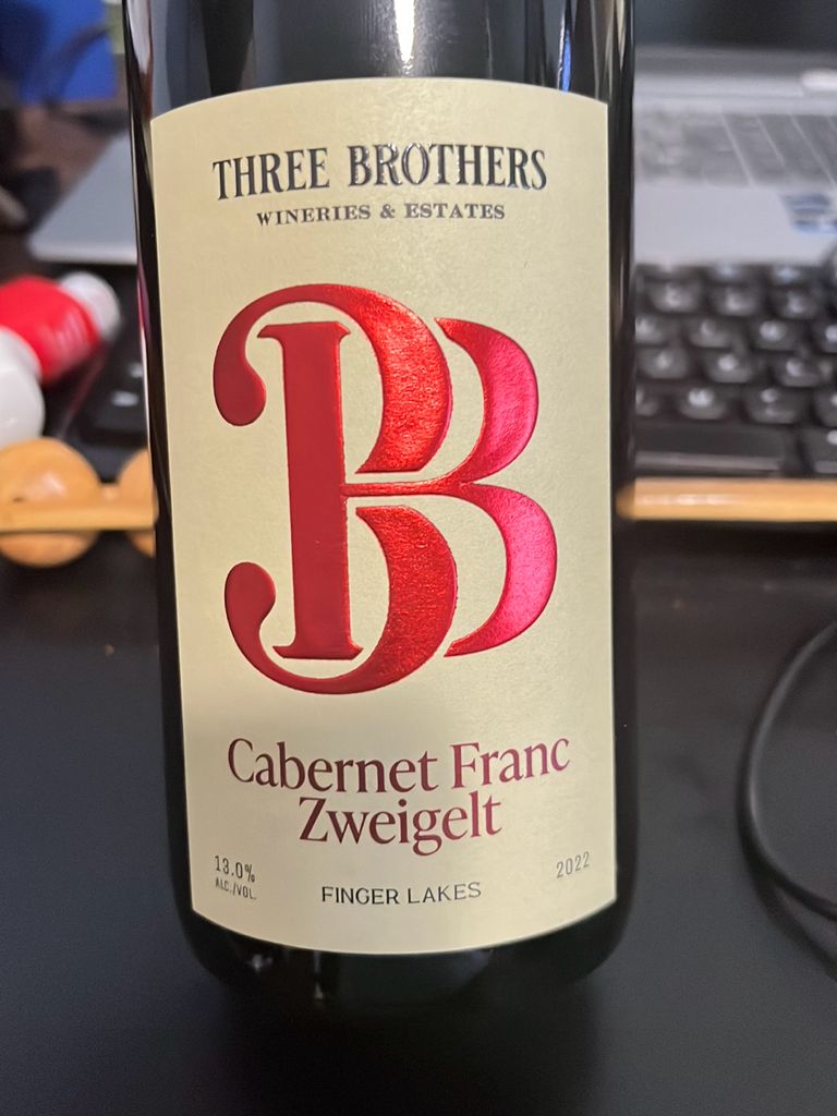 2022 Three Brothers Wineries & Estates Cabernet Franc/Zweigelt, USA ...