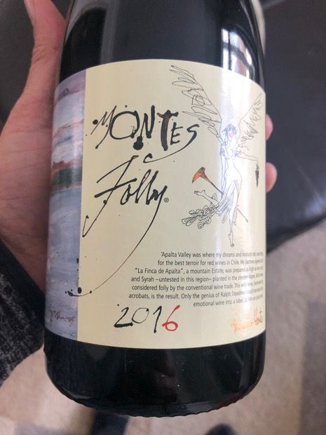 2016 Montes Syrah Folly La Finca de Apalta, Chile, Rapel Valley ...