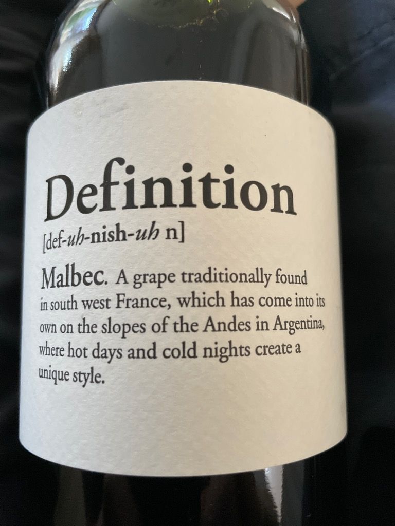 2022 Definition for Majestic Malbec, Argentina, Mendoza - CellarTracker
