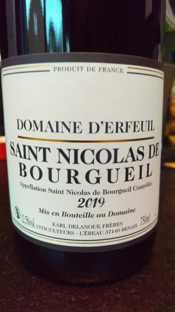 2020 Delanoue Freres Saint-Nicolas-de-Bourgueil Domaine d'Erfeuil ...