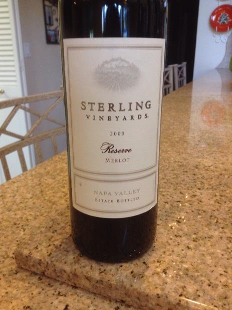 2000 Sterling Vineyards Merlot Reserve, USA, California, Napa Valley ...