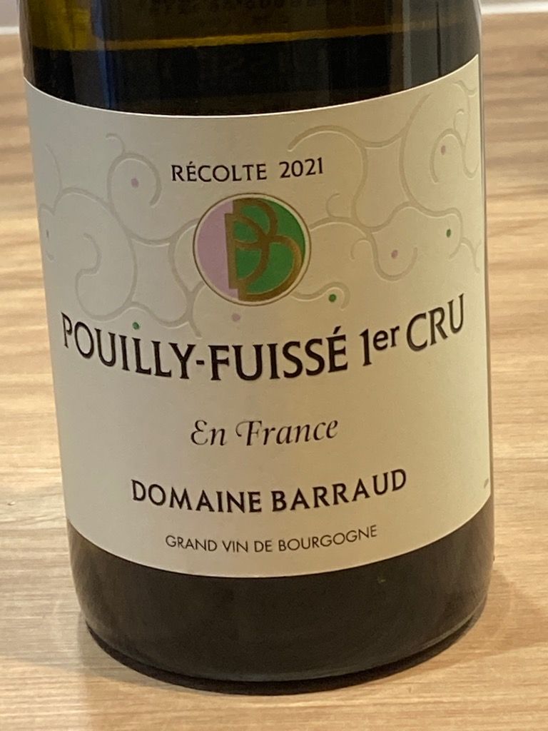 2021 Daniel & Julien Barraud Pouilly-Fuissé Alliance Vieilles Vignes ...