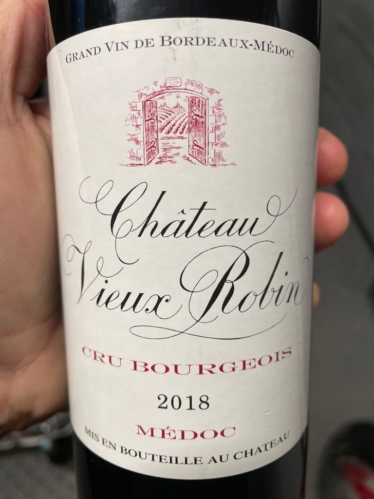 2018 Château Vieux Robin, France, Bordeaux, Médoc - CellarTracker