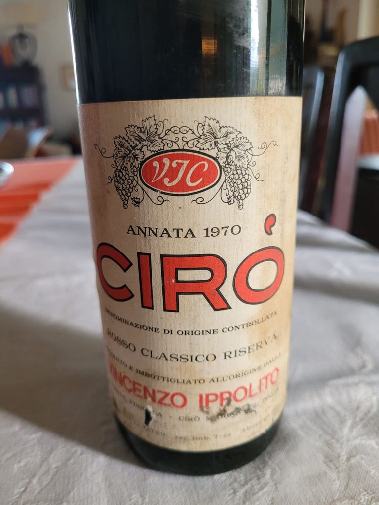 1989 Ippolito Cirò Classico Superiore Riserva, Italy, Calabria, Cirò ...