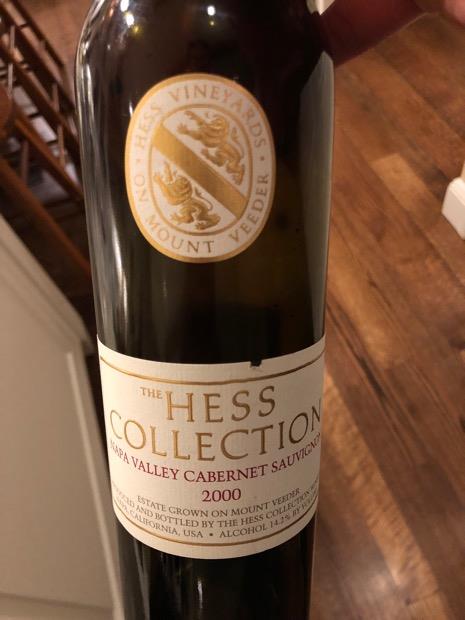 2000 The Hess Collection Cabernet Sauvignon Allomi, USA, California ...