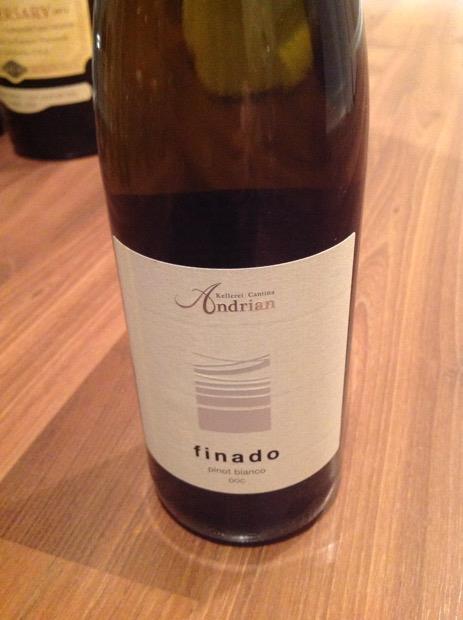 2011 Kellerei Cantina Andrian Pinot Bianco Andrian Finado, Italy ...