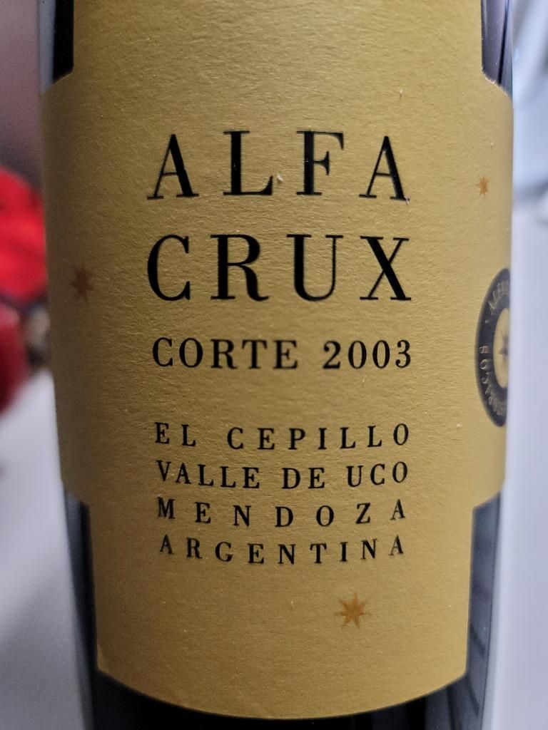2003 Alfa Crux Corte Uco, Argentina, Mendoza, Valle de Uco - CellarTracker