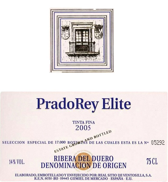 2005 Prado Rey Ribera del Duero Elite, Spain, Castilla y León, Ribera ...