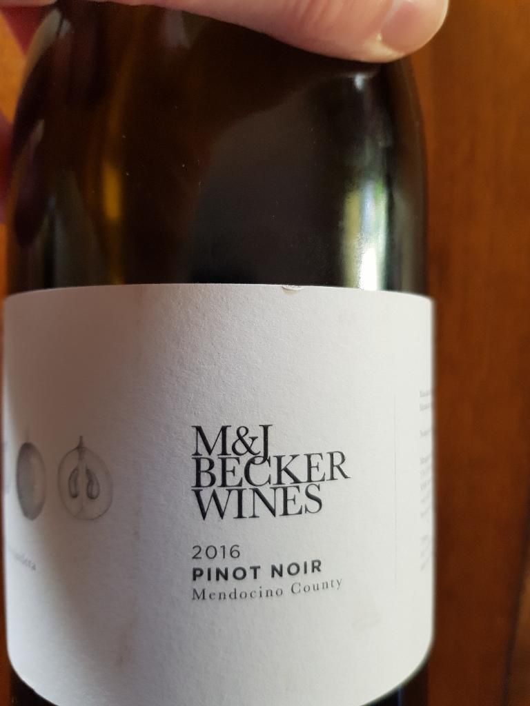 2016 M&J Becker Pinot Noir, USA, California, North Coast, Mendocino ...