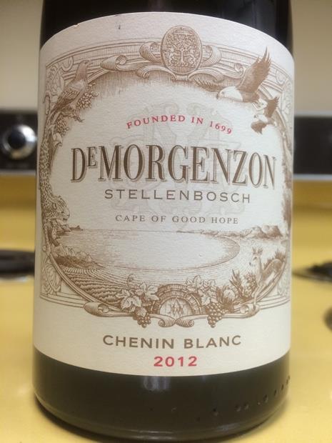 2012 DeMorgenzon Chenin Blanc, South Africa, Coastal Region ...