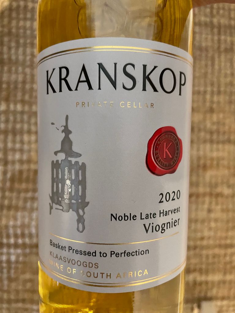 2022 Kranskop Viognier Noble Late Harvest, South Africa, Western Cape ...