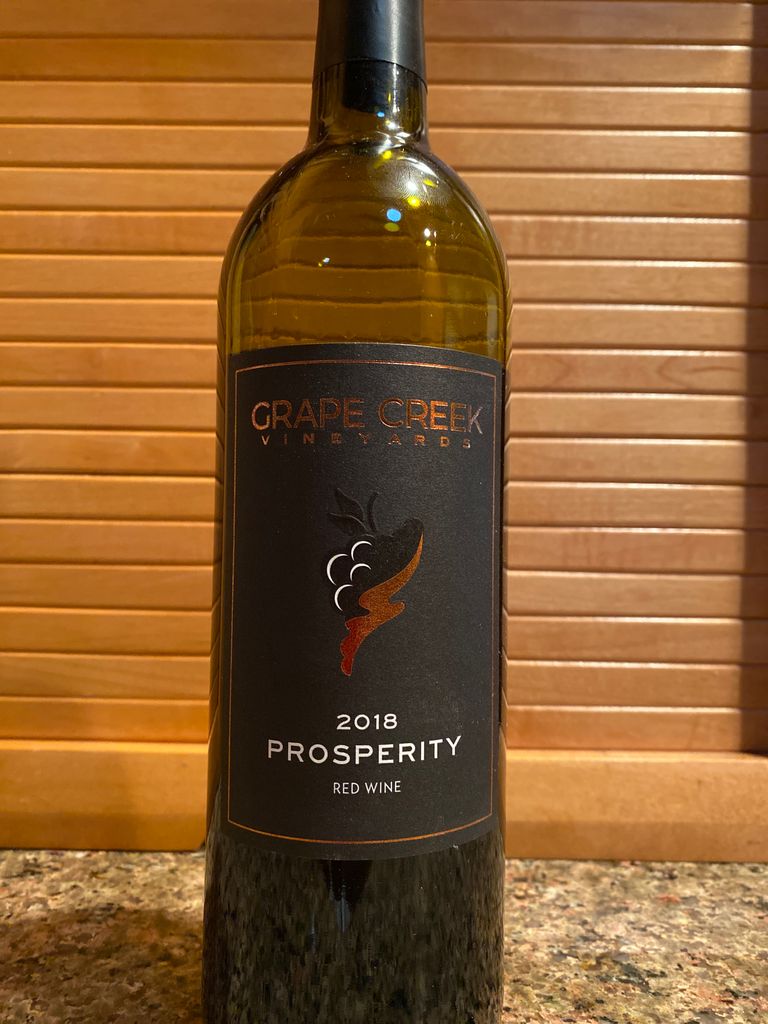 2018 Grape Creek Vineyards Prosperity Cabernet Sauvignon/Syrah, USA ...