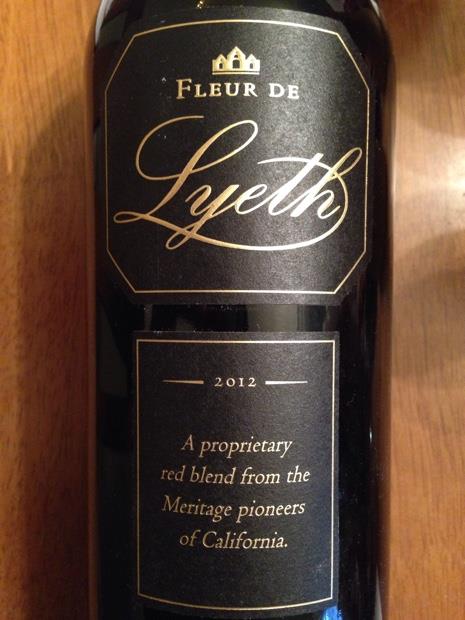 2012 Lyeth Fleur De Lyeth, USA, California - CellarTracker