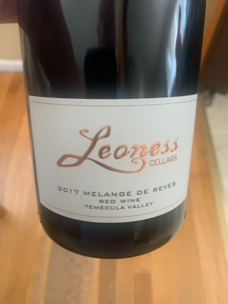 2018 Leoness Cellars Melange De Reves, USA, California, South Coast ...