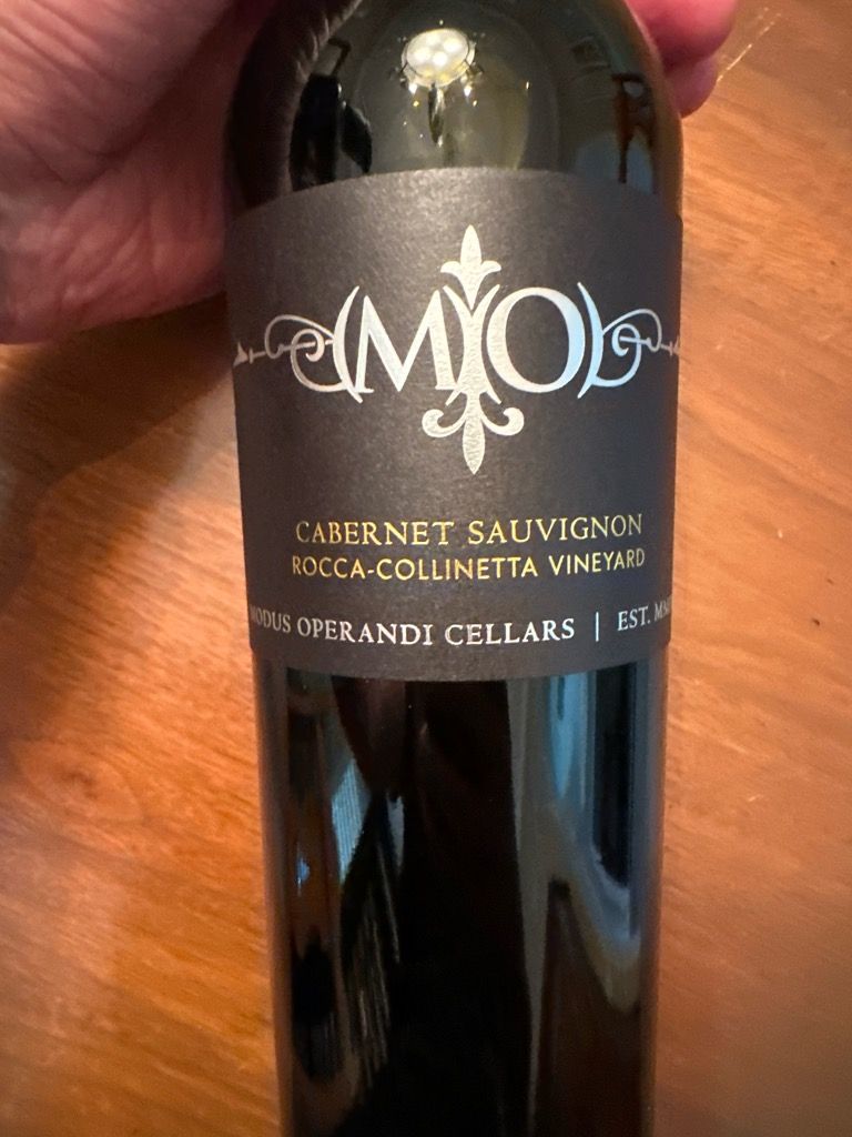 2021 Modus Operandi Cellars Cabernet Sauvignon Rocca-Colinetta Vineyard ...