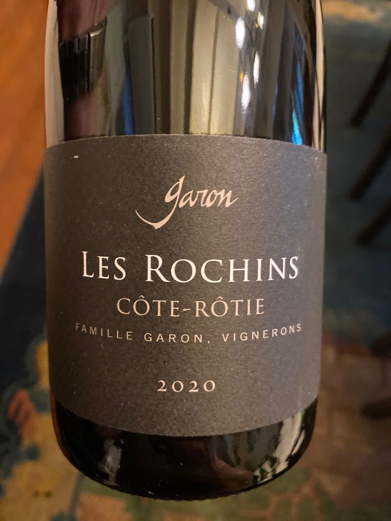 2020 Domaine Garon Côte-Rôtie Les Rochins, France, Rhône, Northern ...