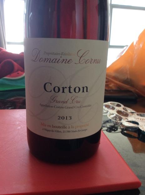 1999 Domaine Cornu Corton Le Rognet et Corton, France, Burgundy, Côte ...