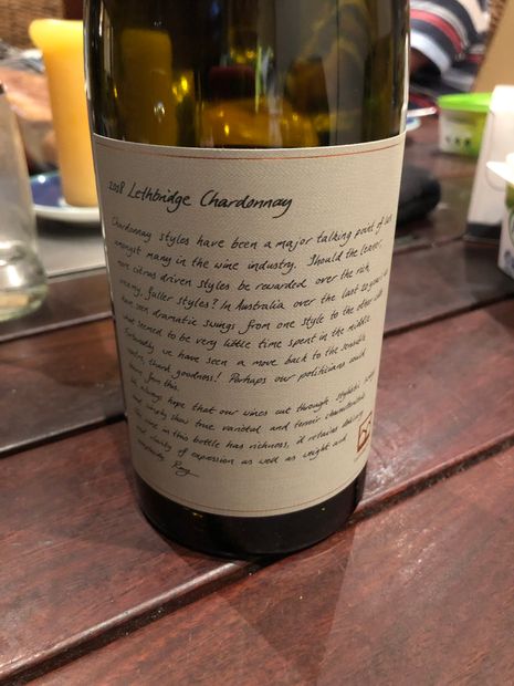 2018 Lethbridge Wines Chardonnay, Australia, Victoria, Port Phillip ...